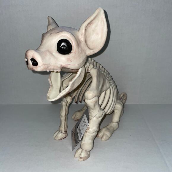 Seasons | Costumes | Sitting Pig Skeleton Spooky Bonez Dead Animal Prop ...
